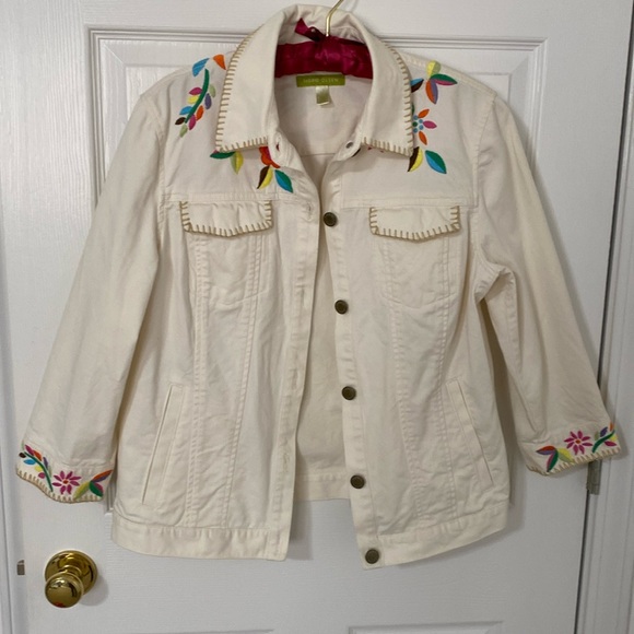 Sigrid Olsen | Jackets & Coats | Vintage Embroidered Jean Jacket | Poshmark